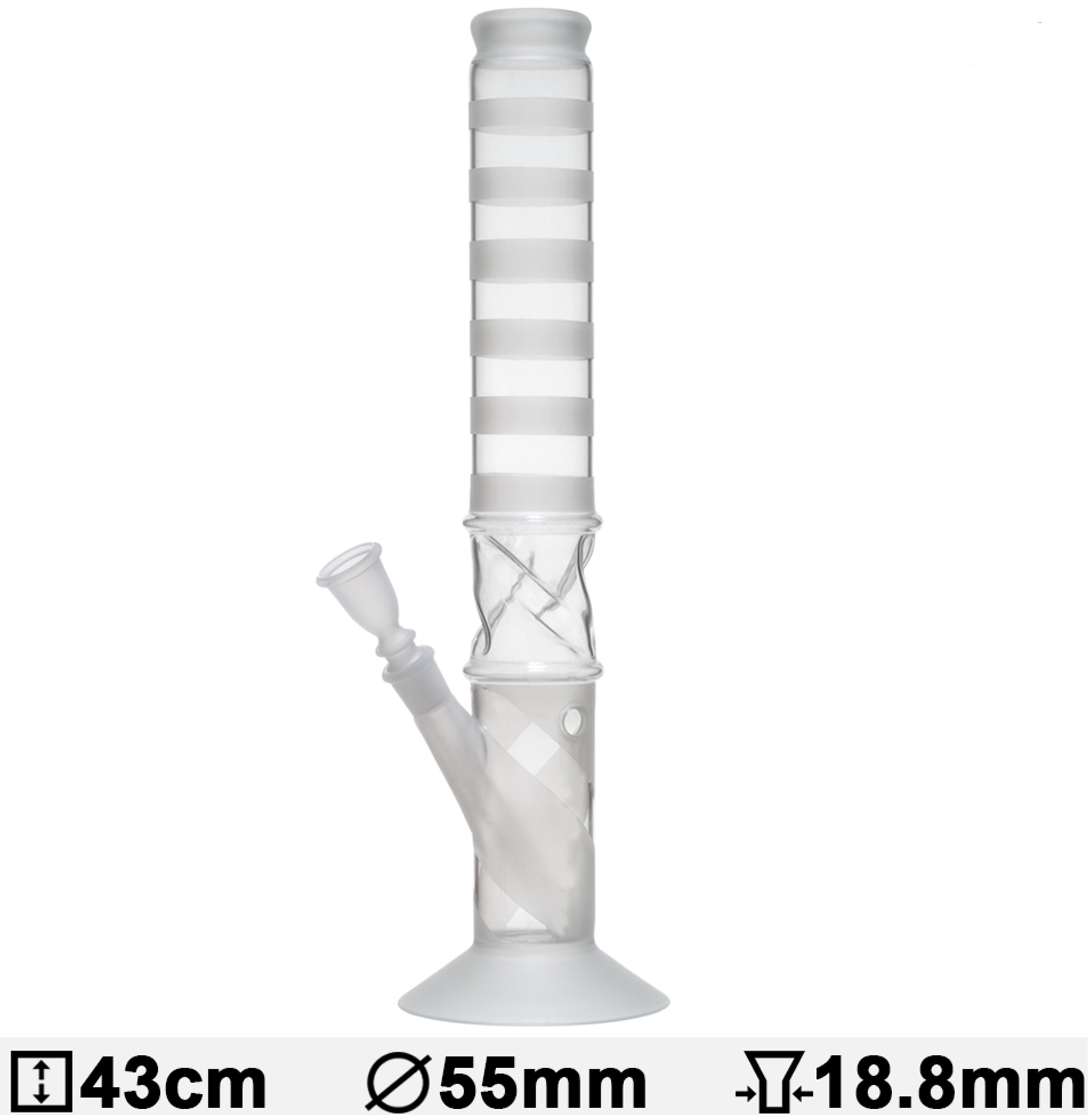 Sand Glass Bong 43cm - Little Head Shop